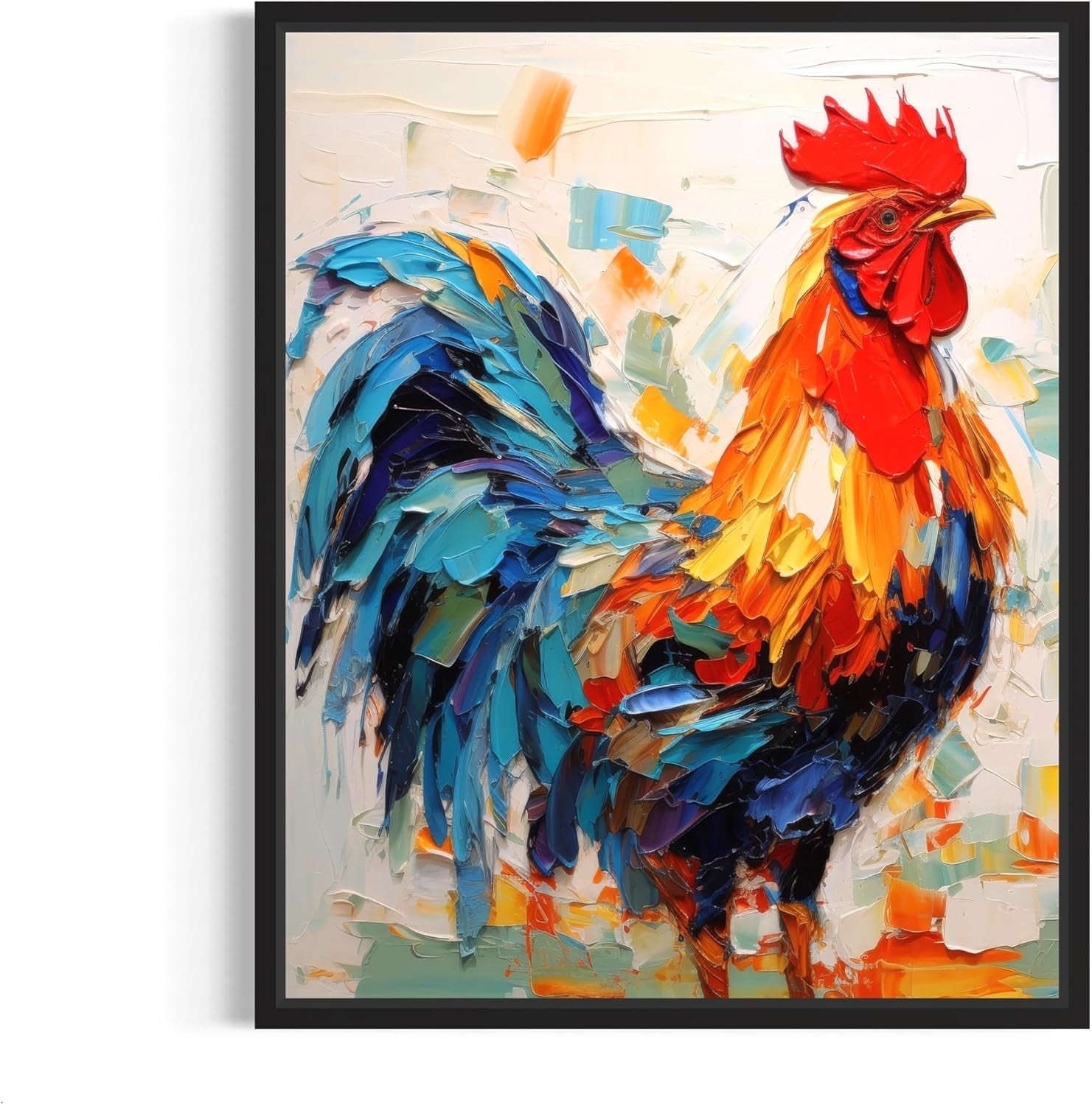 AVOI Chicken Poster Art Print, Animal Painting Wall Art Abstract ...