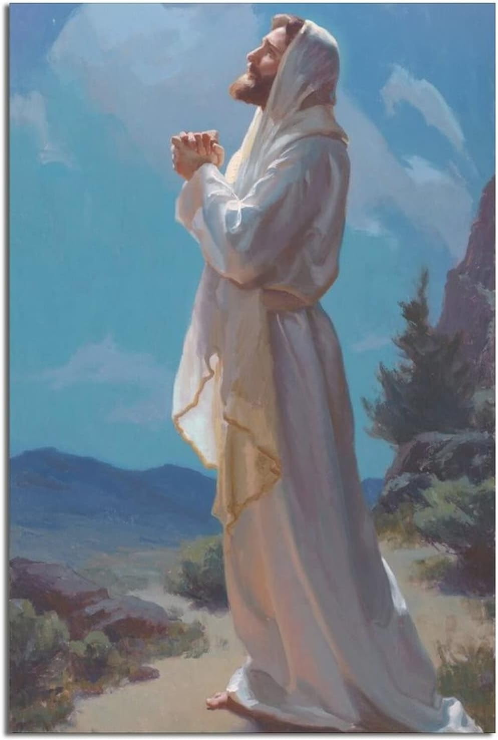 AVOI Christ Jesus Pray Canvas Wall Art Print Poster Picture Modern ...