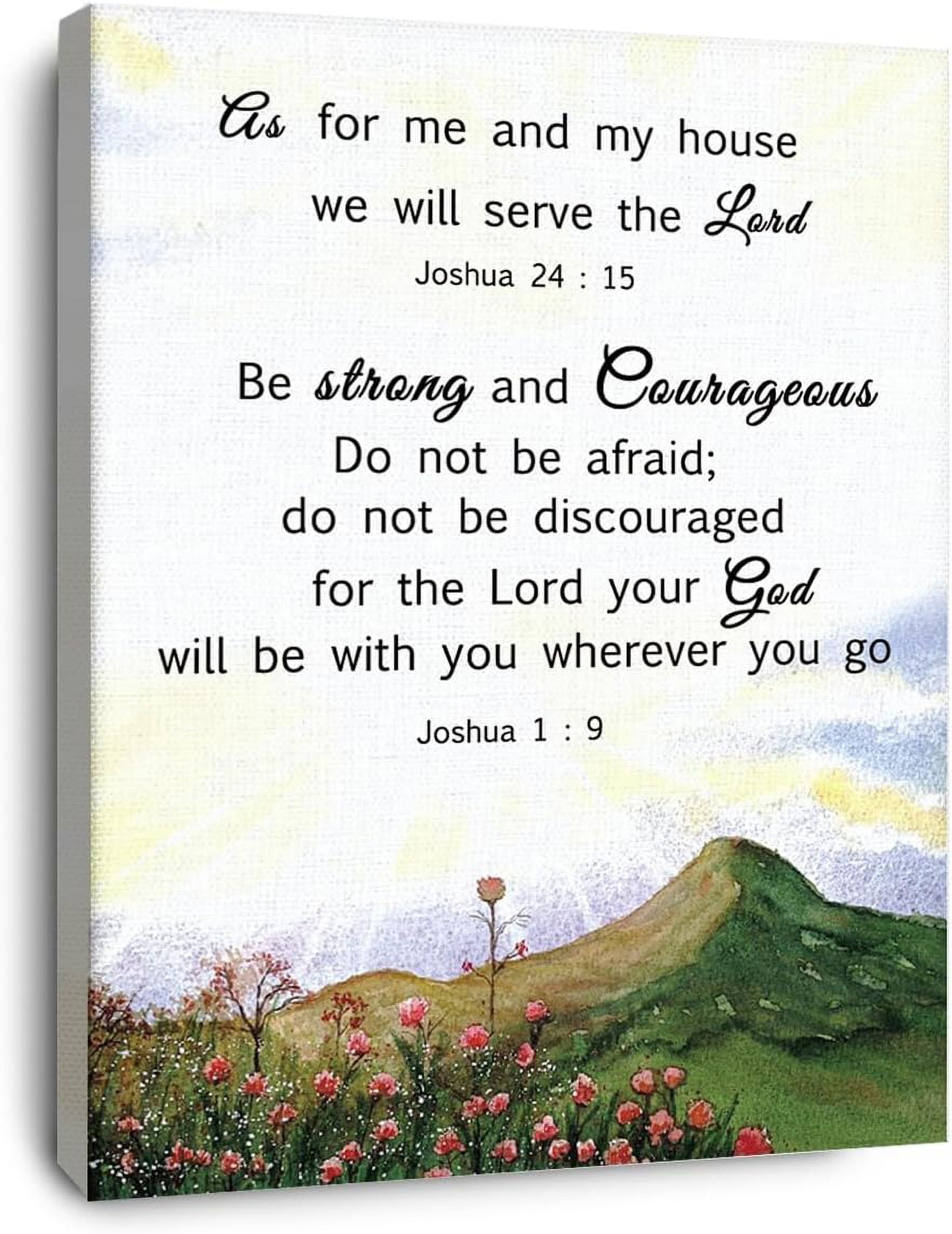 AVOI Christian Bible Scripture Joshua 1:9 Be Strong and Courageous ...