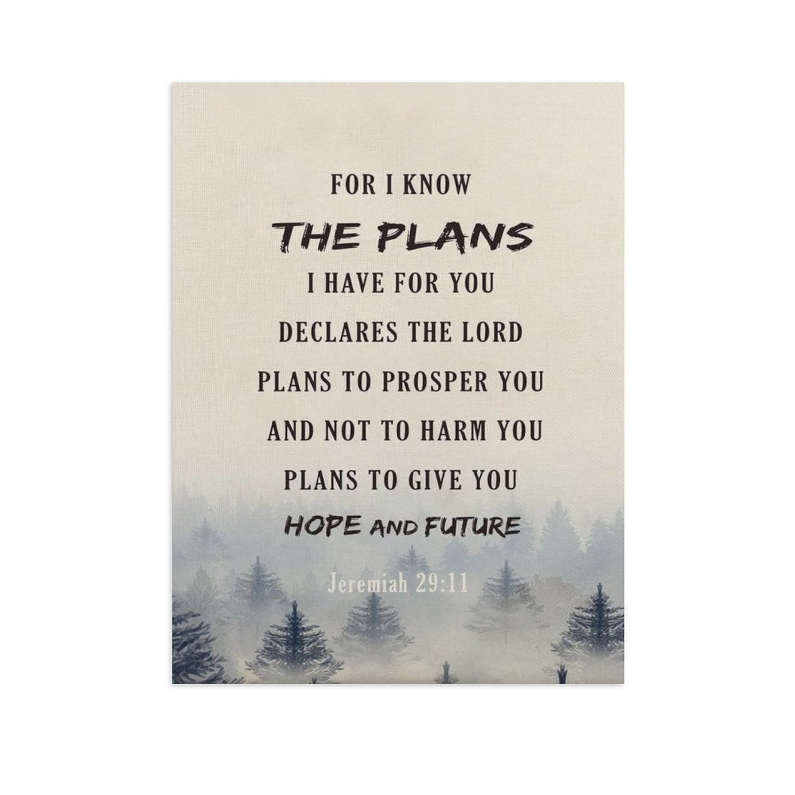AVOI Christian Jeremiah 29 11 Wall Art Poster, Bible Verse Wall Decor ...