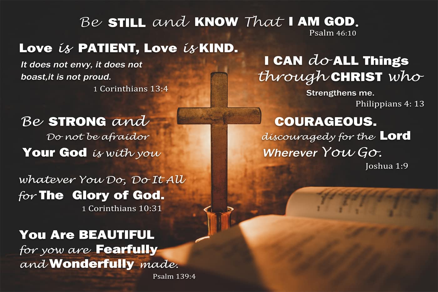 AVOI Christian Wall Art Decor Inspirational Bible Verses Poster ...