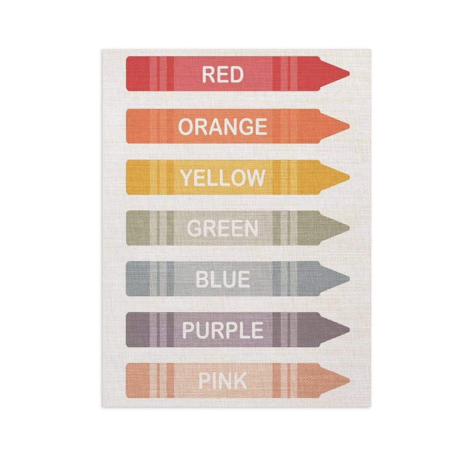 AVOI Colors Educational Poster, Colorful Classroom Decor, Colors ...