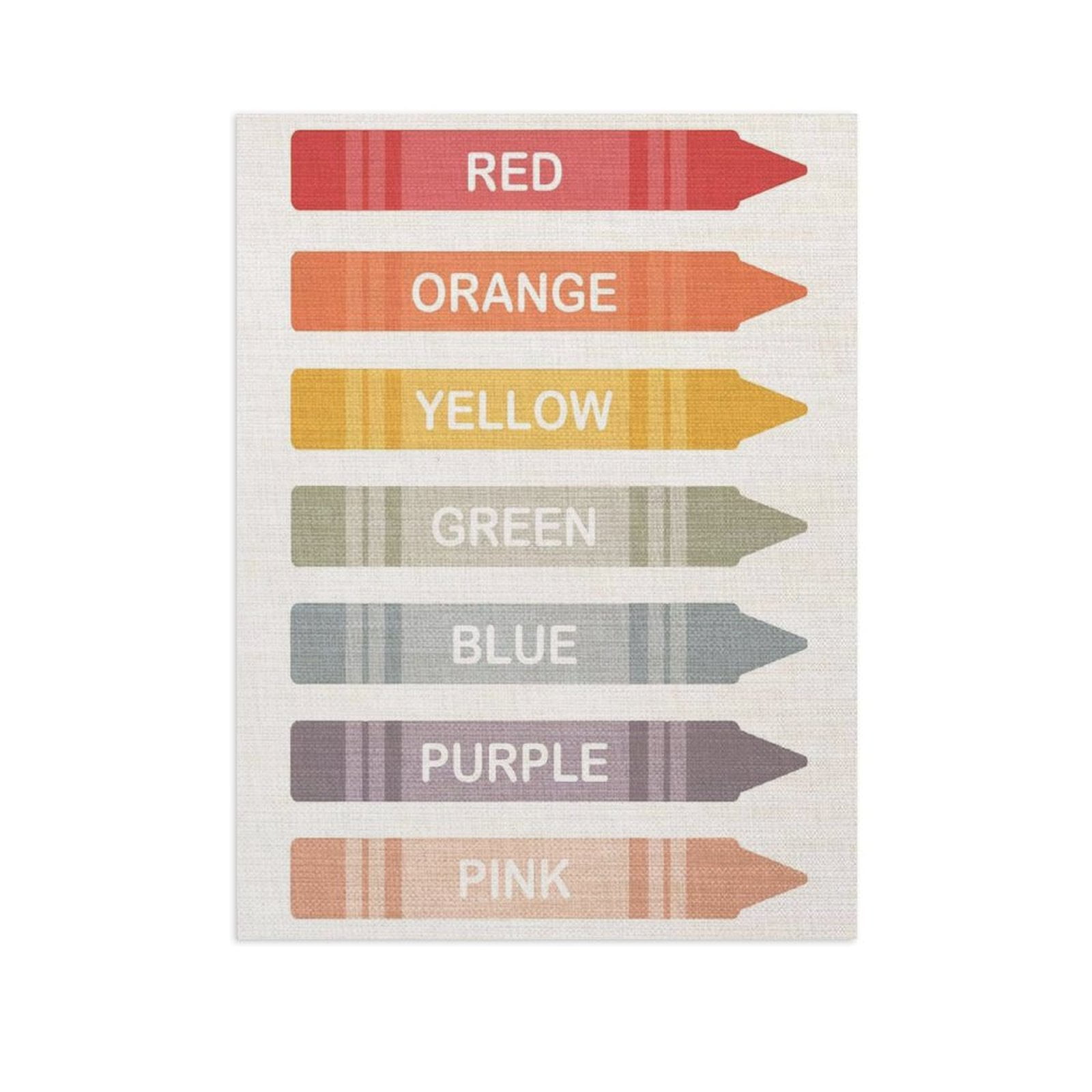 AVOI Colors Educational Poster, Colorful Classroom Decor, Colors ...