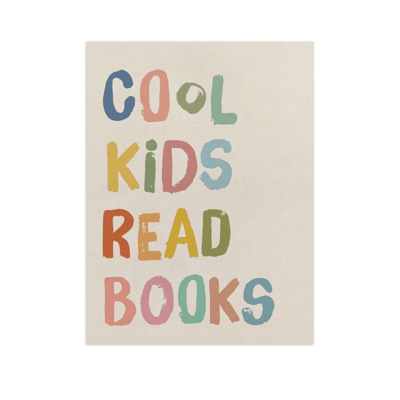 AVOI Cool Kids Reading Poster, Cool Kids Read Books Playroom Wall Art ...