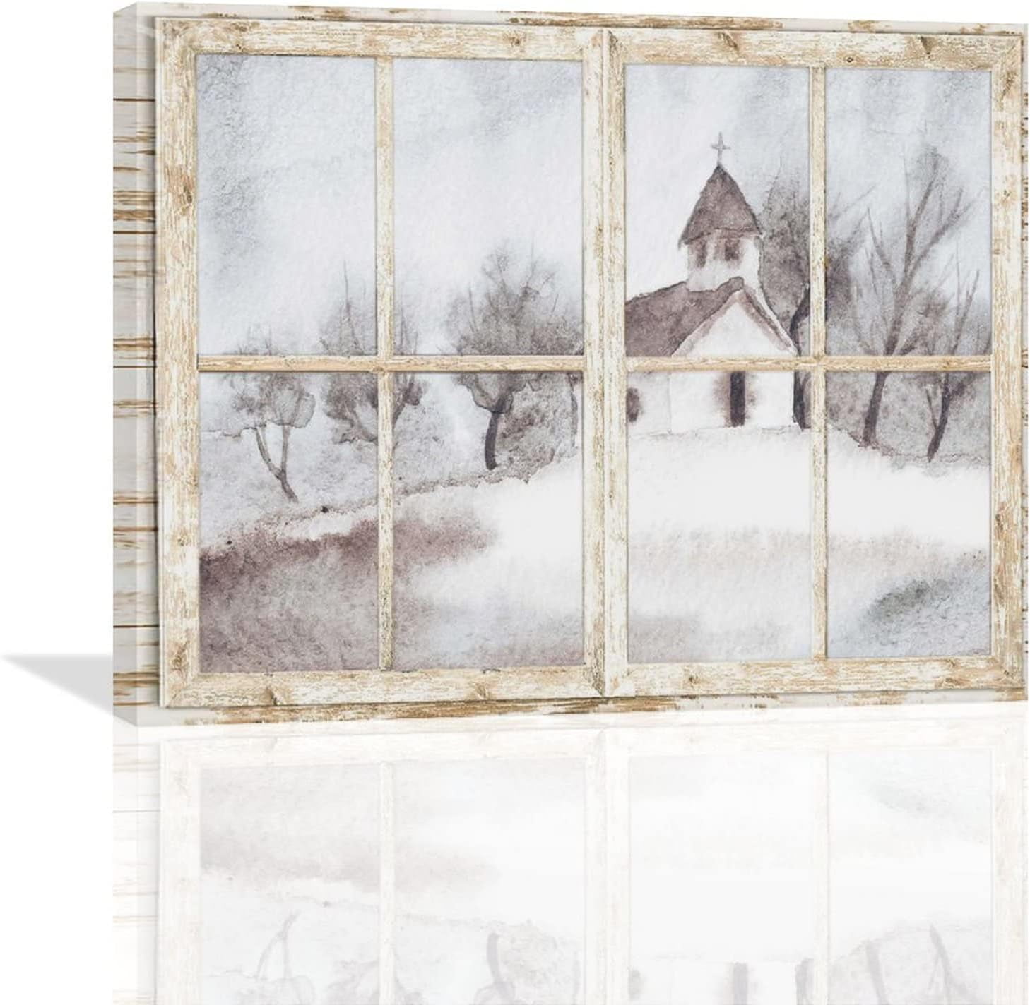 AVOI Country Church Wall Art Christian Church Pictures Wall Decor 3D ...