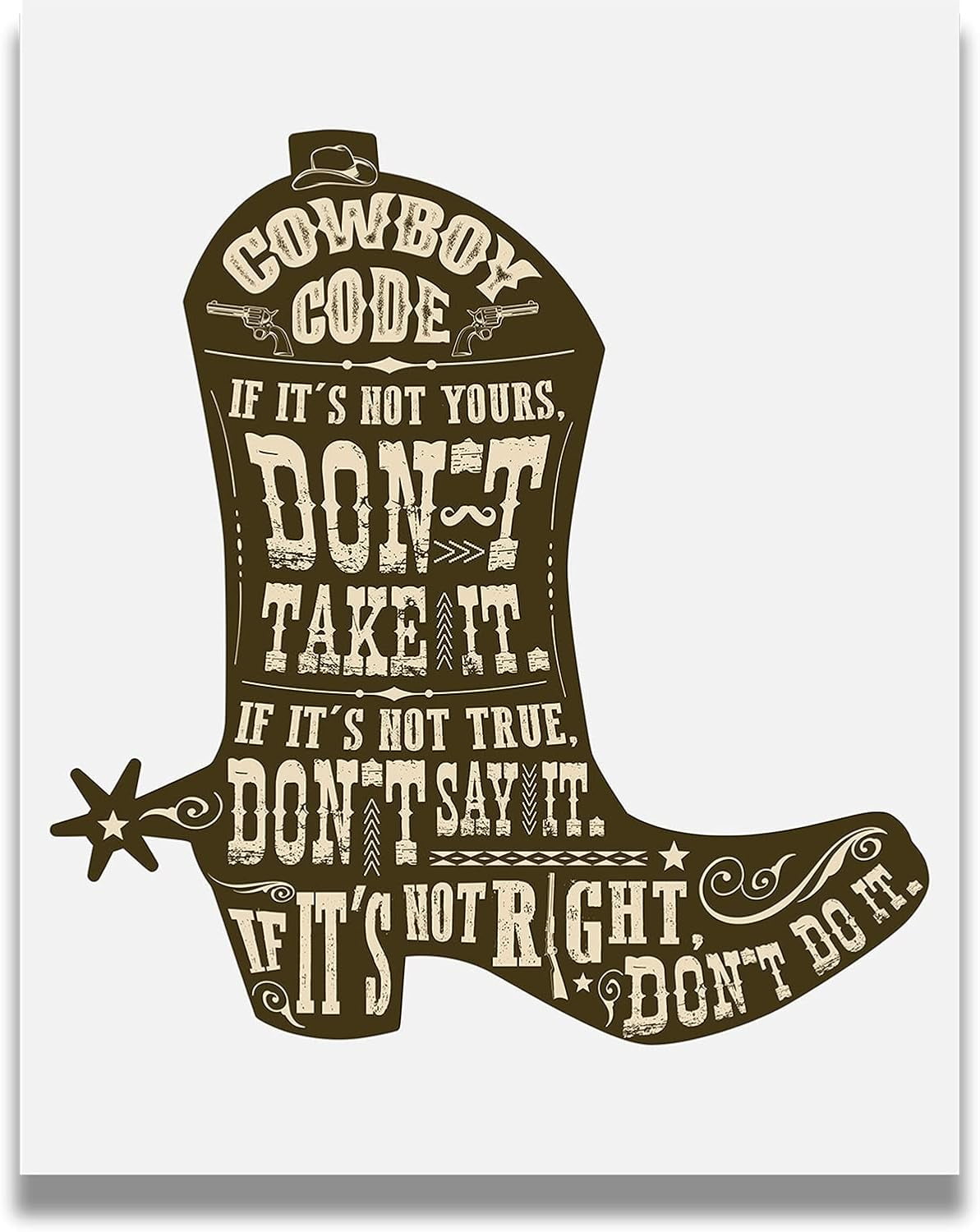 AVOI Cowboy Boot Wall Decor Rustic Farmhouse Decor Cowboy and Western ...