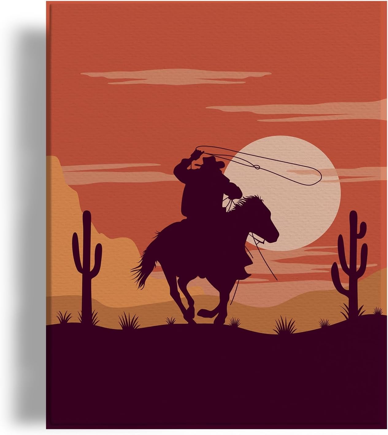 AVOI Cowboy Wall Art, Western Wall Decor, Rodeo Decor, Cowboy Gifts ...