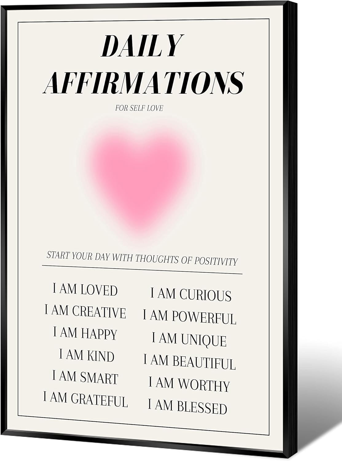 AVOI Daily Affirmations Aura Motivational Modern Canvas Wall Art，danish ...
