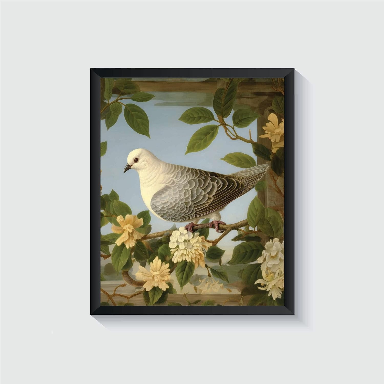 AVOI Dove Poster Art Print Retro Vintage Bird Wall Art Poster Decor ...