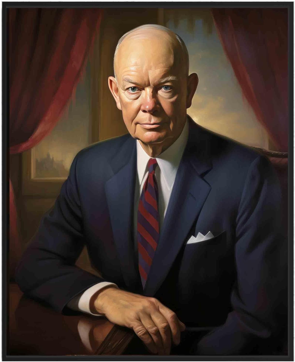AVOI Dwight D. Eisenhower Art Print Poster, Official Presidential ...