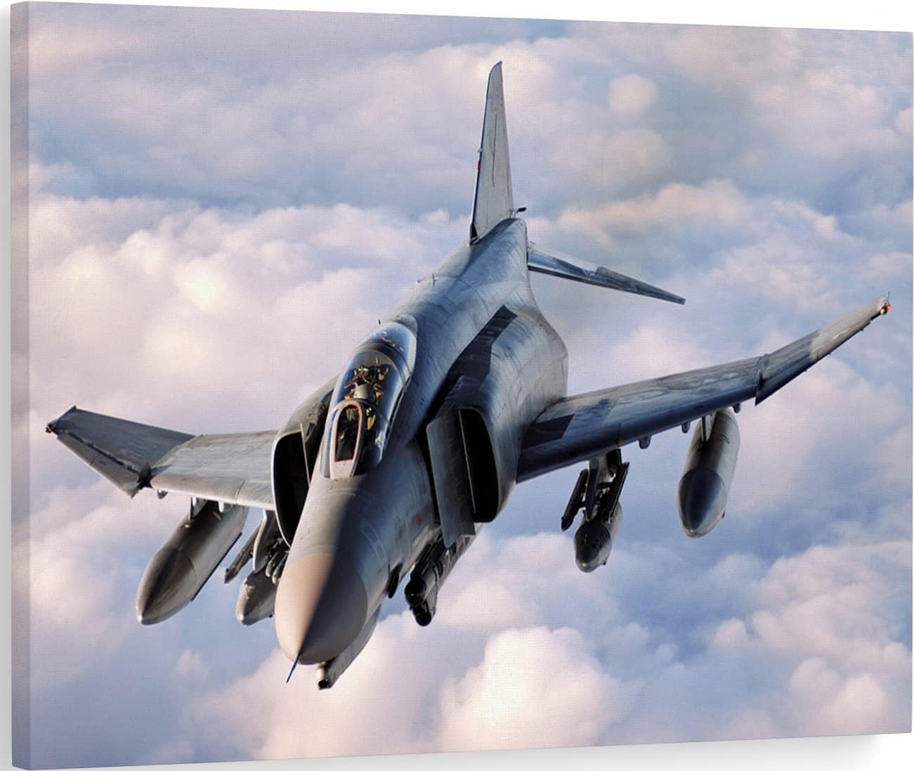AVOI F-4 Airplane Canvas Wall Art Prints Phantom Ⅱ F-4 Fighter Jet ...