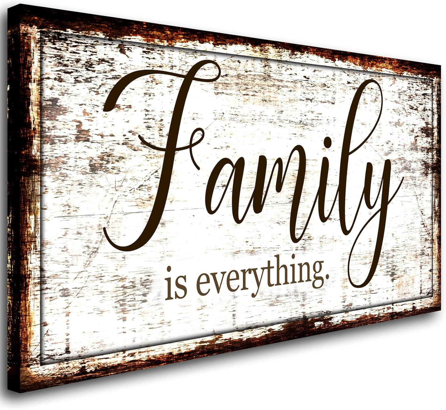 AVOI Family is Everything Wall Decor-Rustic Family Quote Print Canvas ...