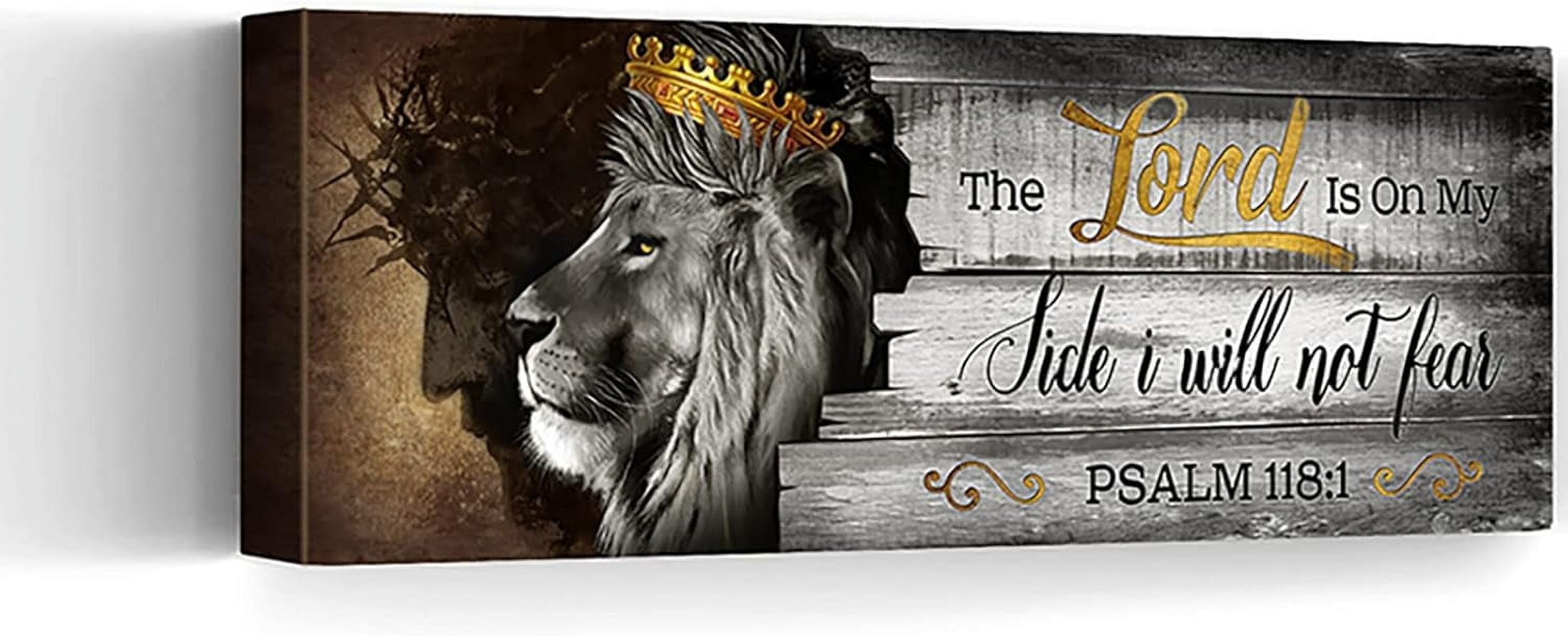 AVOI Farmhouse Bible Verses Wall Decor Psalm Scripture Wall Art Rustic ...