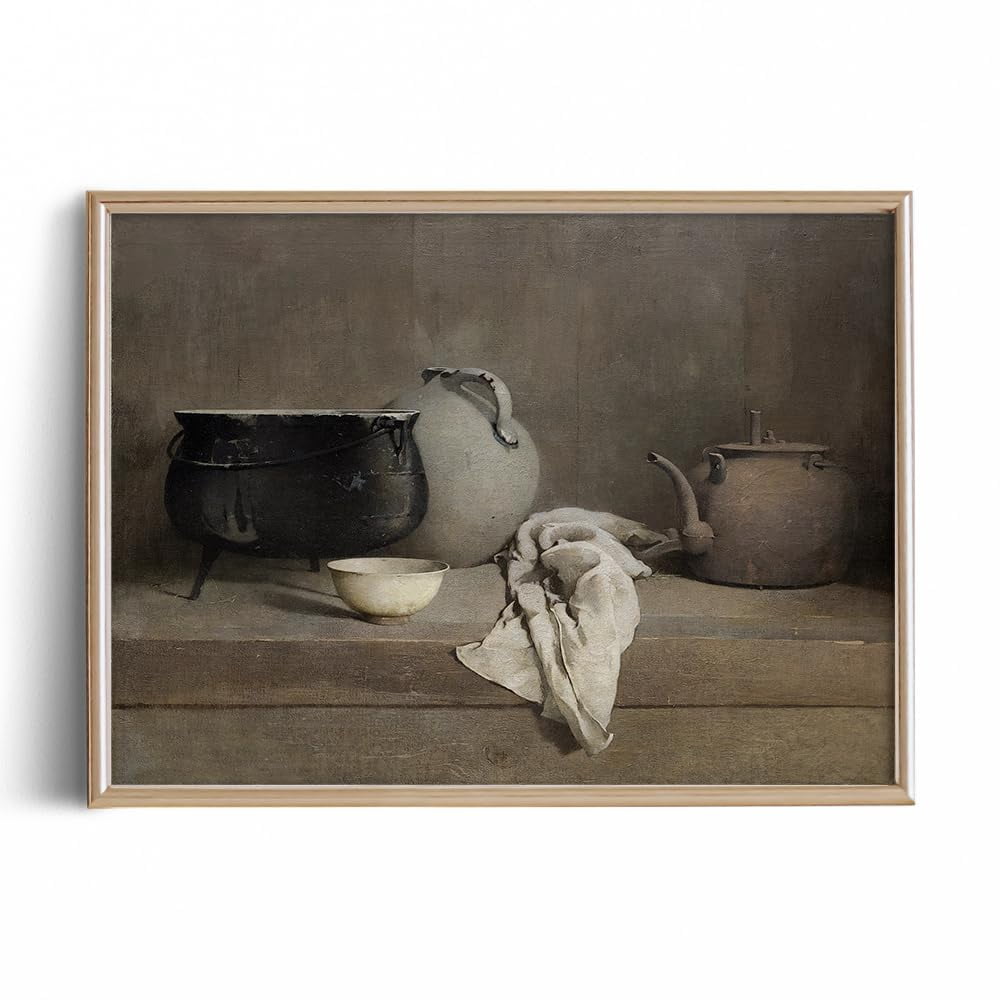 AVOI Farmhouse Still Life Pictures Living Room - Beige Neutral Moody ...