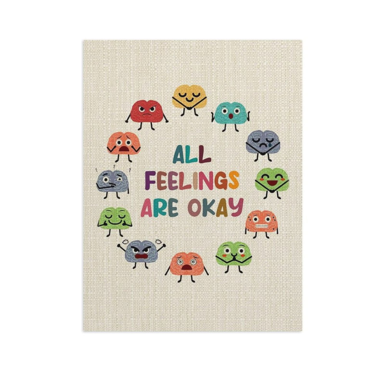 AVOI Feelings ChArt for Kids, Mental Health All Feelings are Okay ...