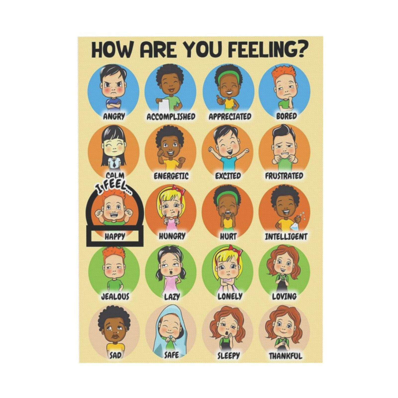 AVOI Feelings Chart and Emotions Chart for Kids How I Am Feeling ...