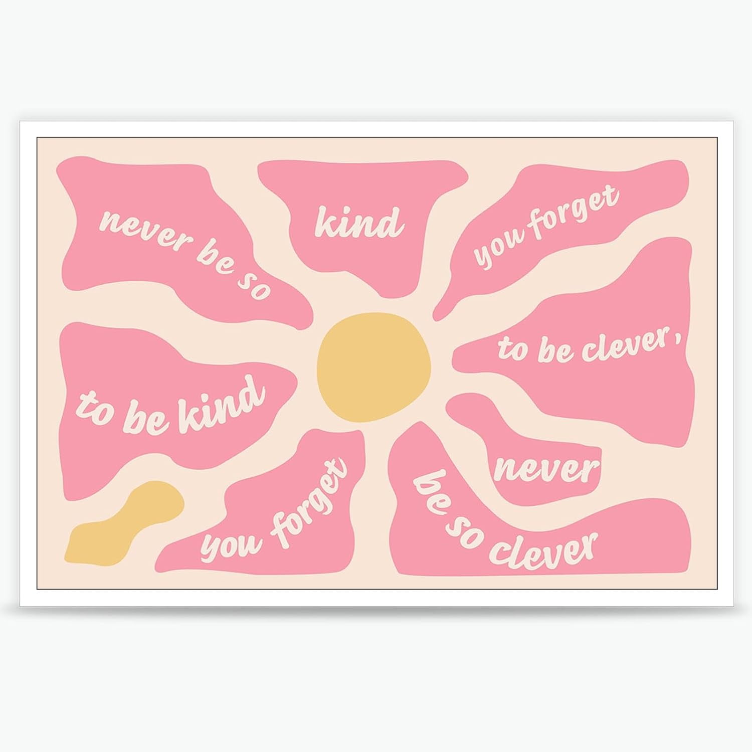 AVOI Feminine Motivational Canvas Wall Art Positive Kindness ...