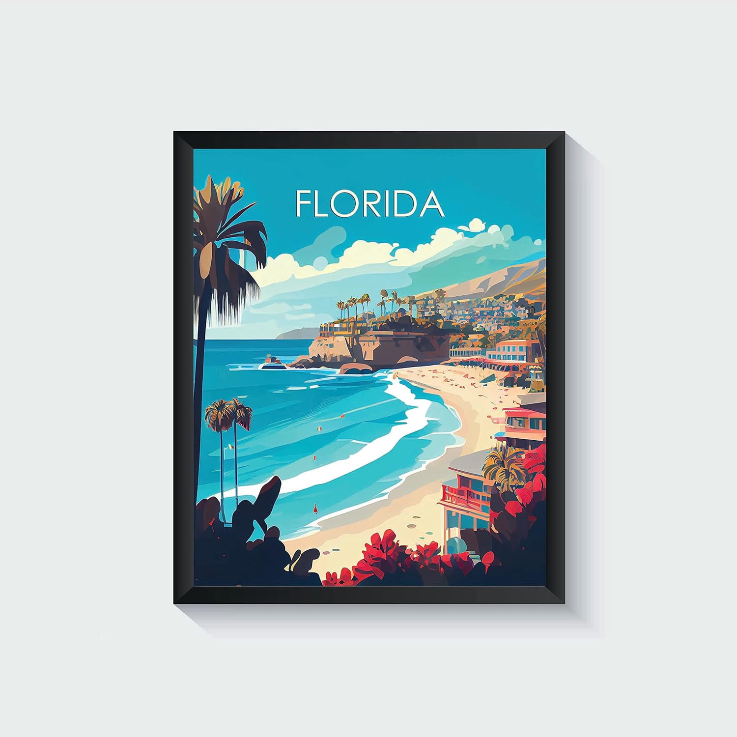 AVOI Florida State Art Print, Florida Poster Wall art Decor, Florida ...