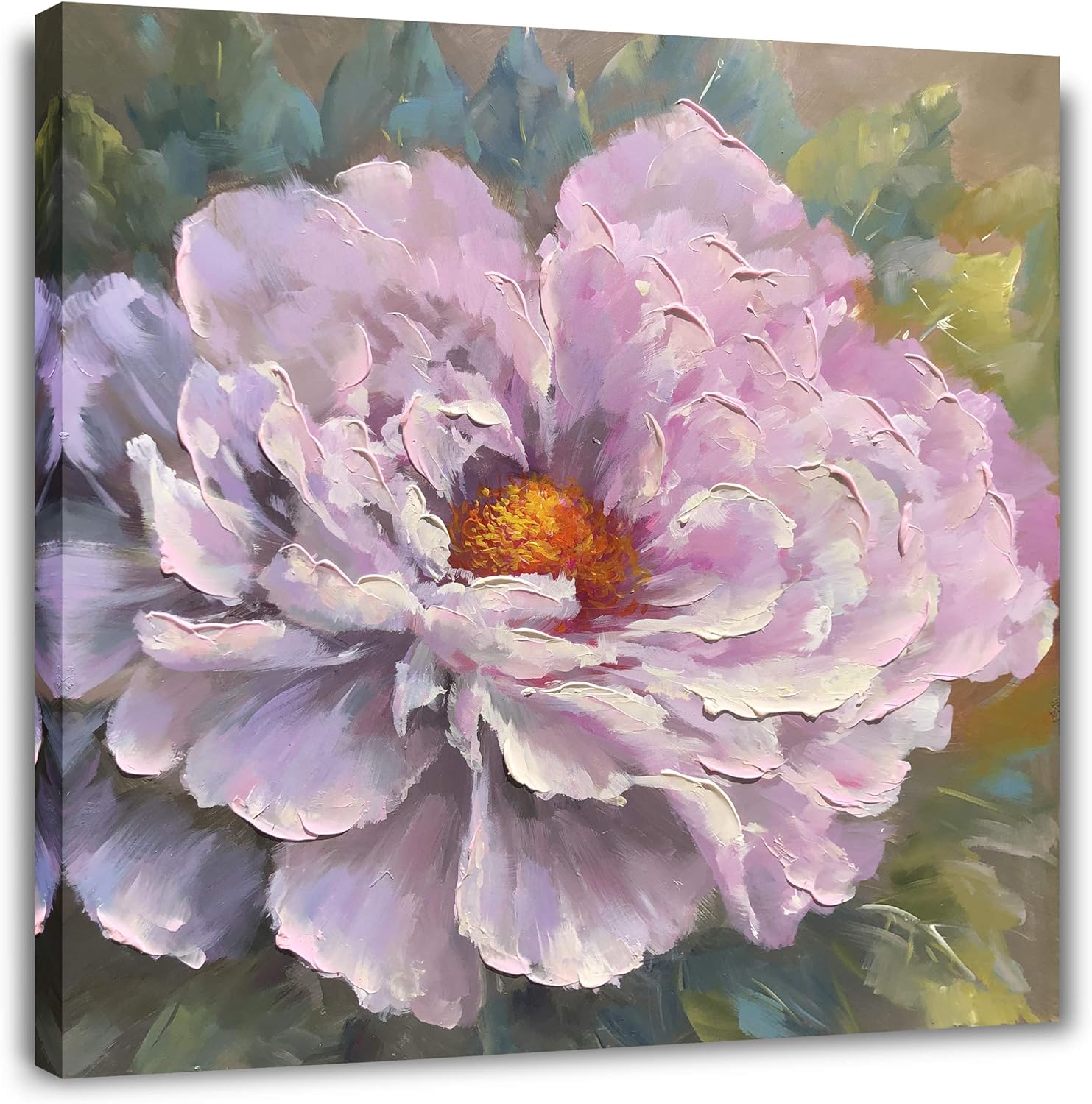 AVOI Flower Canvas Prints Wall Art Paintings Abstract Pink Wall ...