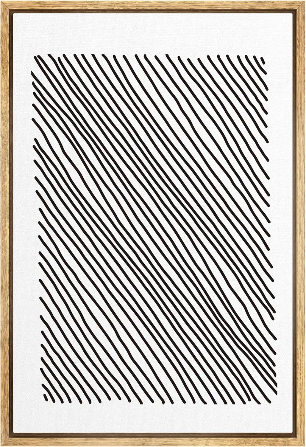 AVOI Framed Canvas Print Wall Art Black White Geometric Square Color ...