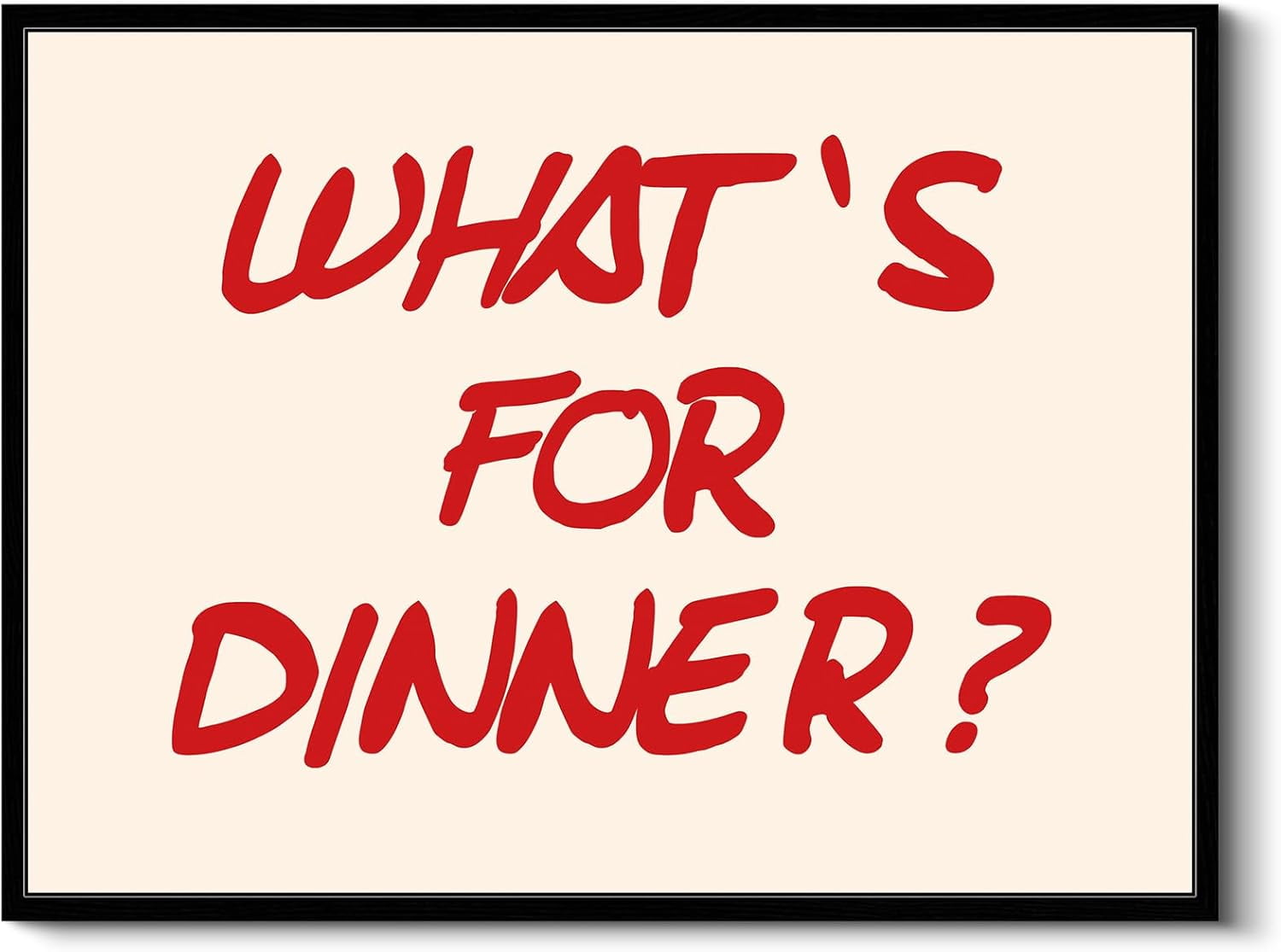 AVOI Framed Canvas Wall Art 12"x16" Funny Playful Kitchen Decor ...