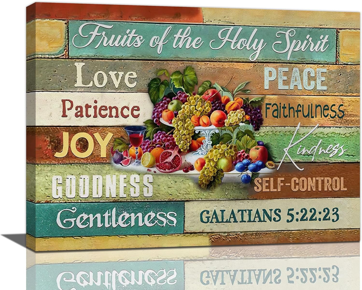 AVOI Fruit Of The Spirit Wall Art Christian Fruits Pictures Wall Decor ...