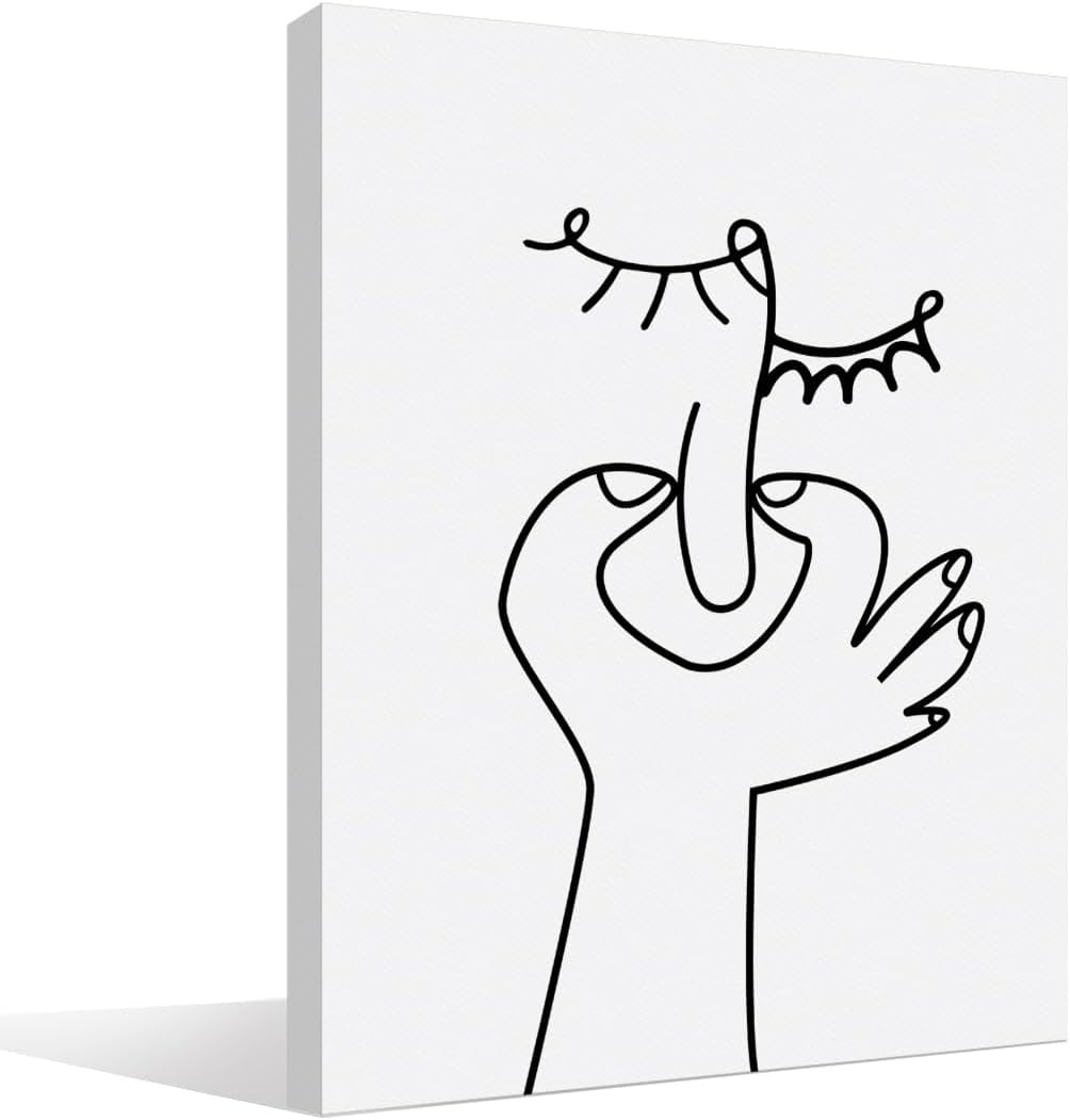 AVOI Funny Bathroom Decor, Funny Toilet Canvas Wall Art, Minimalist ...