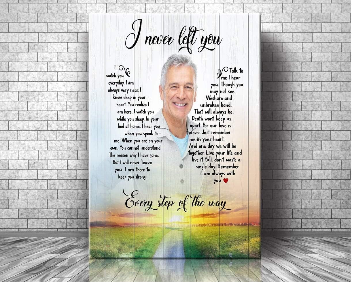 AVOI Gifts Personalized Memorial Canvas, I Never Left You Canvas, In ...