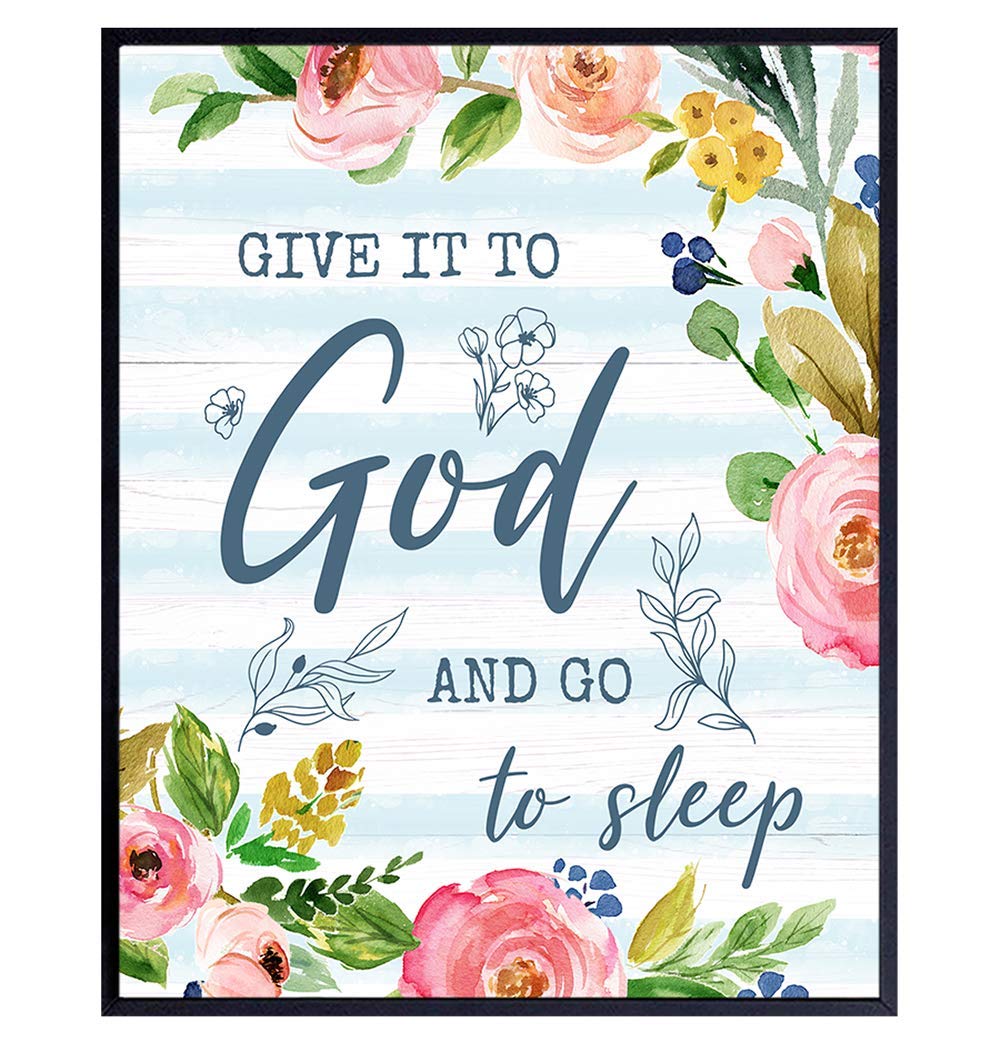 AVOI Give It To God And Go To Sleep - Religious Decor for Women - God ...