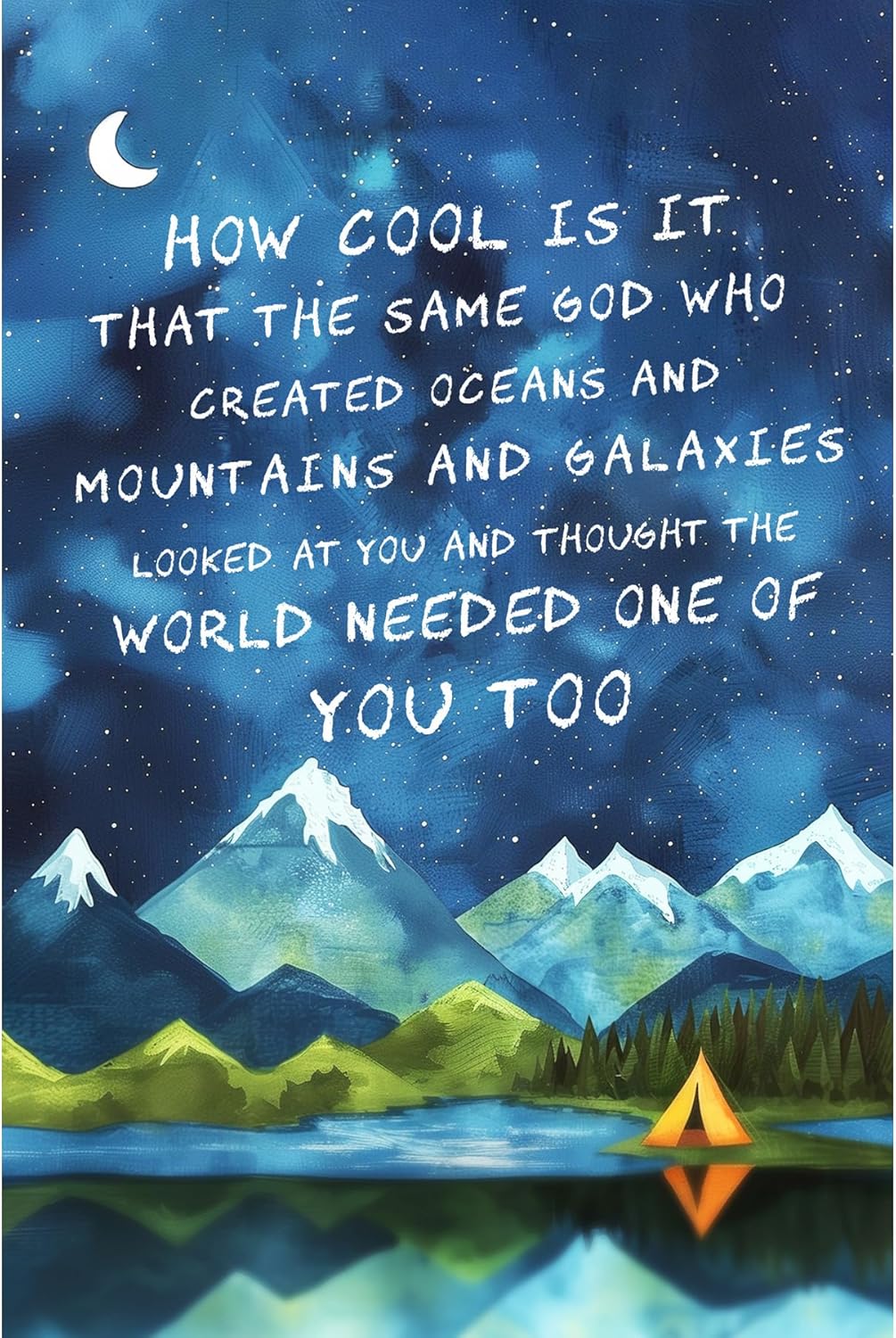 AVOI Same God Creation Wall Art, Inspirational Quotes Poster Canvas ...