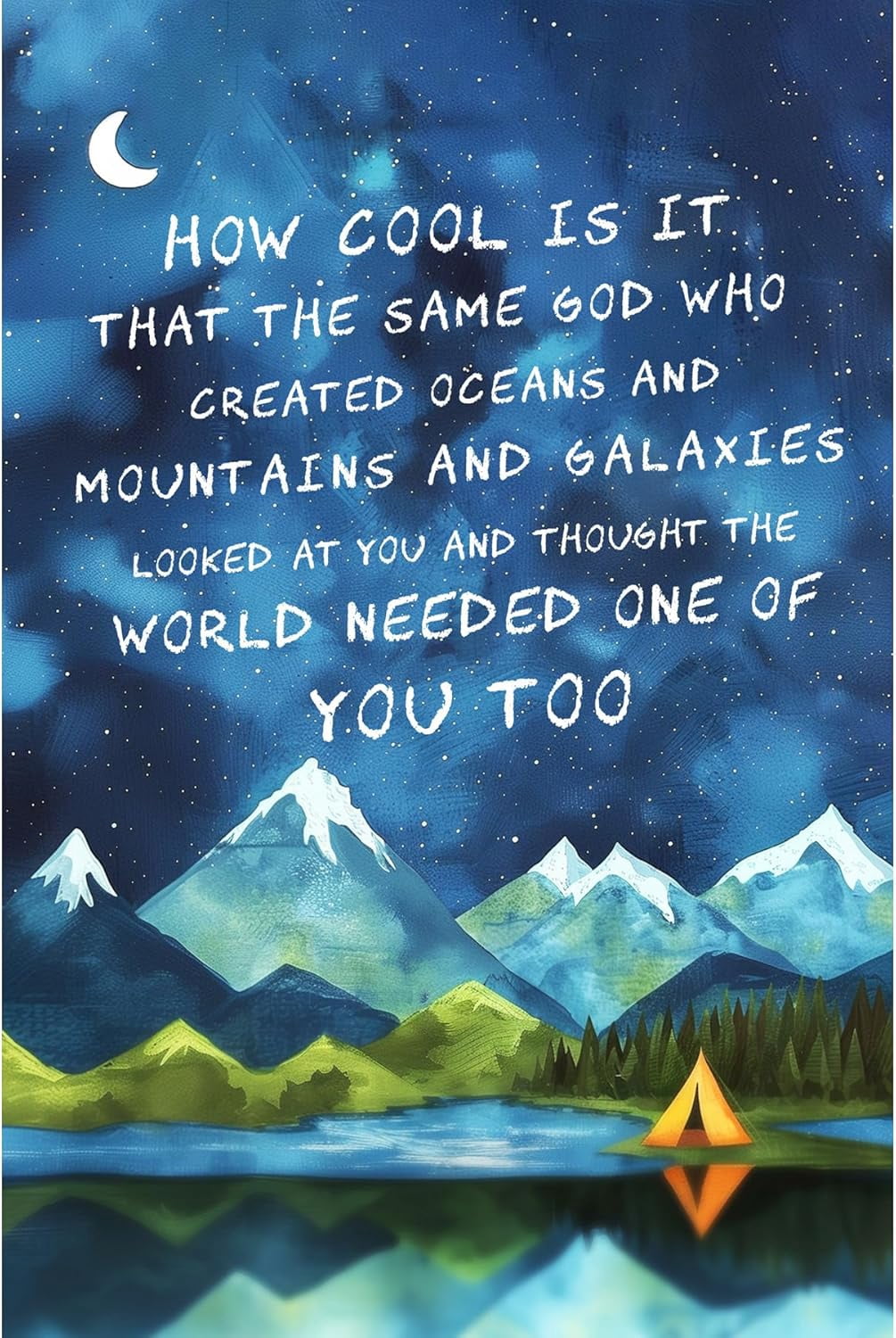 AVOI Same God Creation Wall Art, Inspirational Quotes Poster Canvas ...