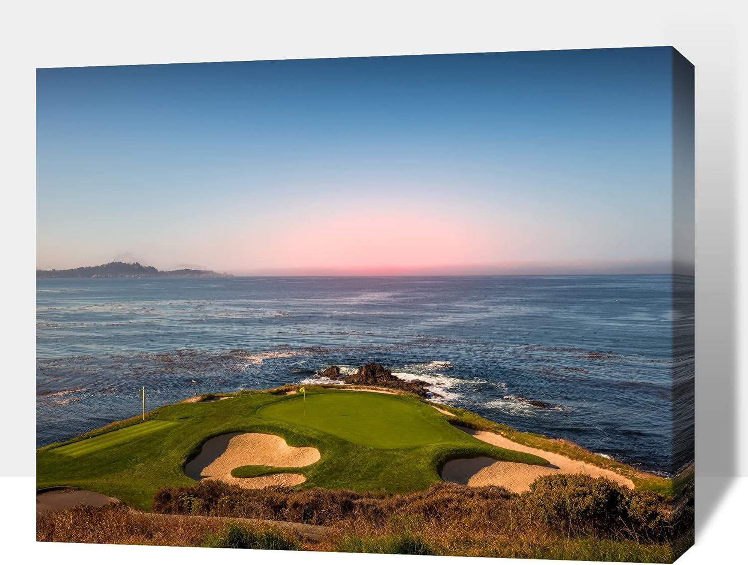 AVOI Golf Canvas Wall Art, Pebble Beach Golf Links Painting Prints for ...