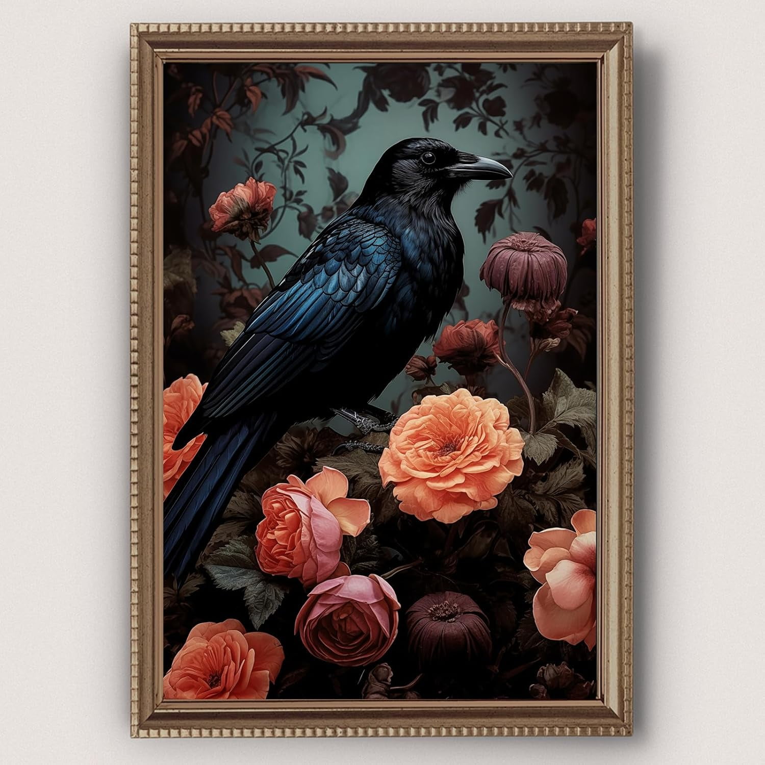 AVOI Gothic Crown Wall Art Dark Academia Paintings Gothic Animal ...