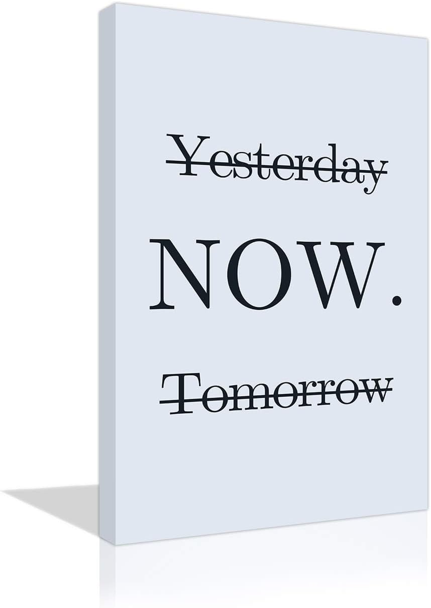 AVOI Grasp the Now Inspirational Wall Art Yesterday Now Tomorrow ...