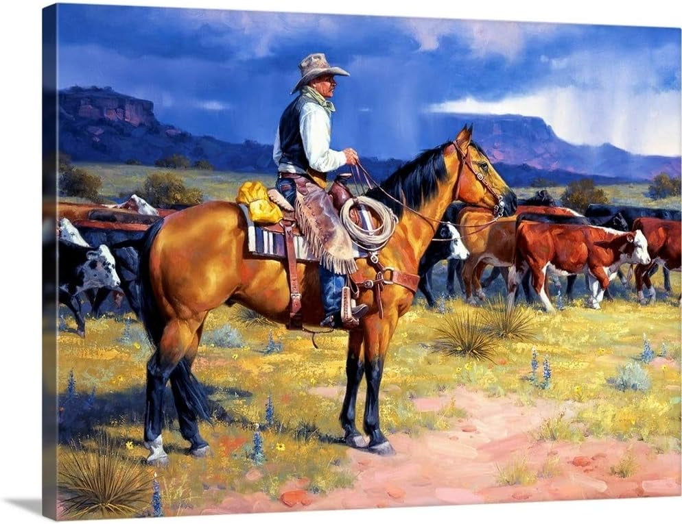 AVOI Great American Cowboy Canvas Wall Art Print by Jack Sorenson ...