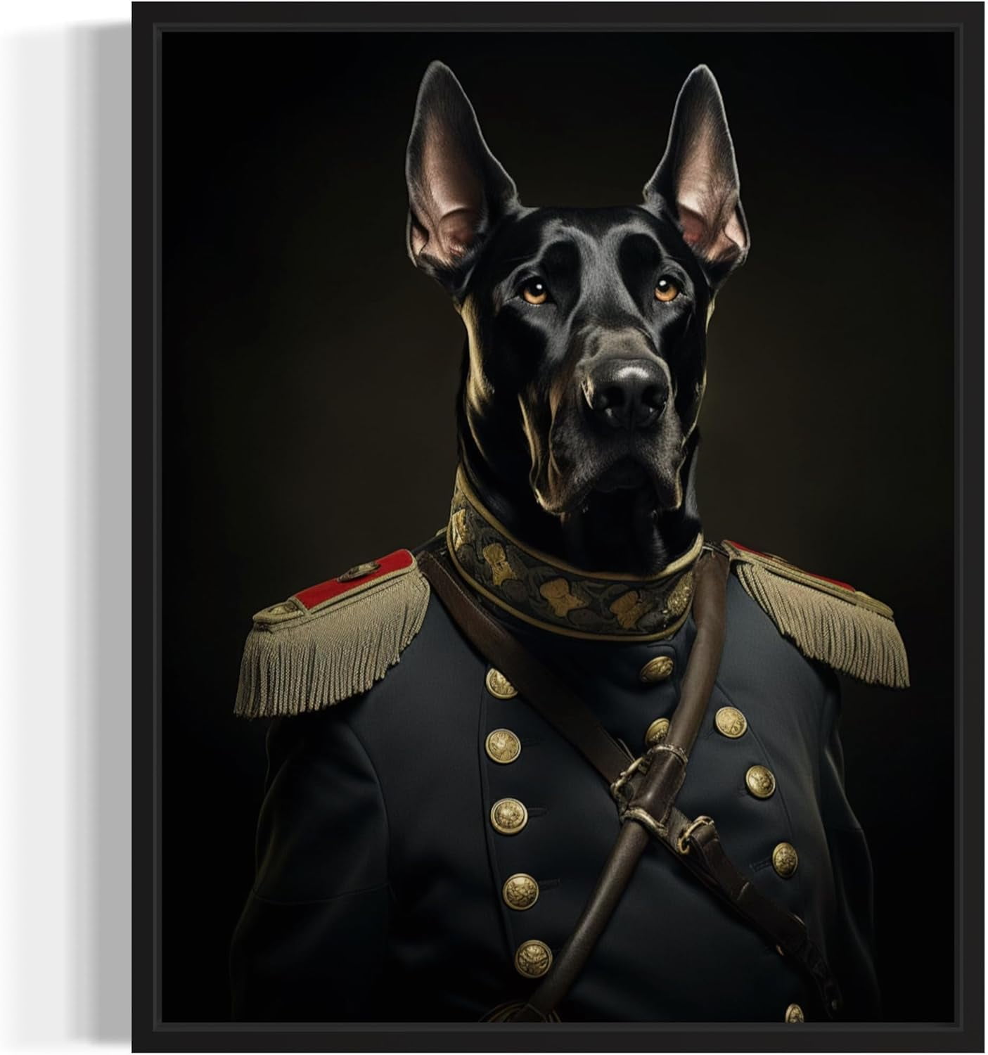 AVOI Great Dane Dog Poster Art Print, Dog Portrait Collection, Vintage ...