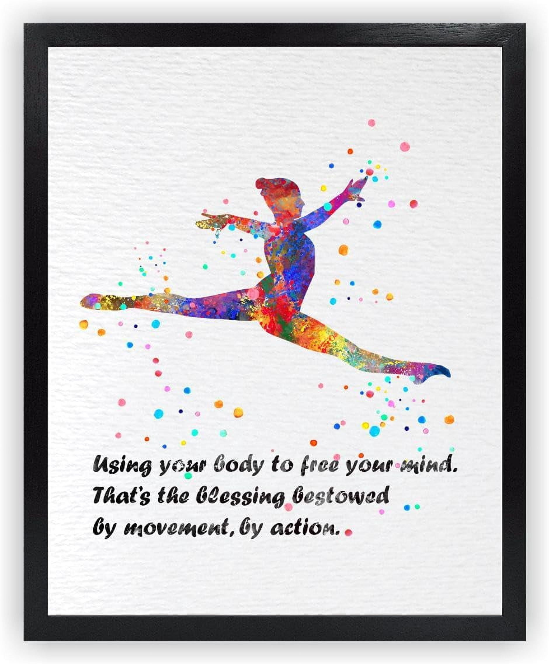 AVOI Gymnastics Girl Sports Yoga Pose Using Your Body to Free Your Mind ...
