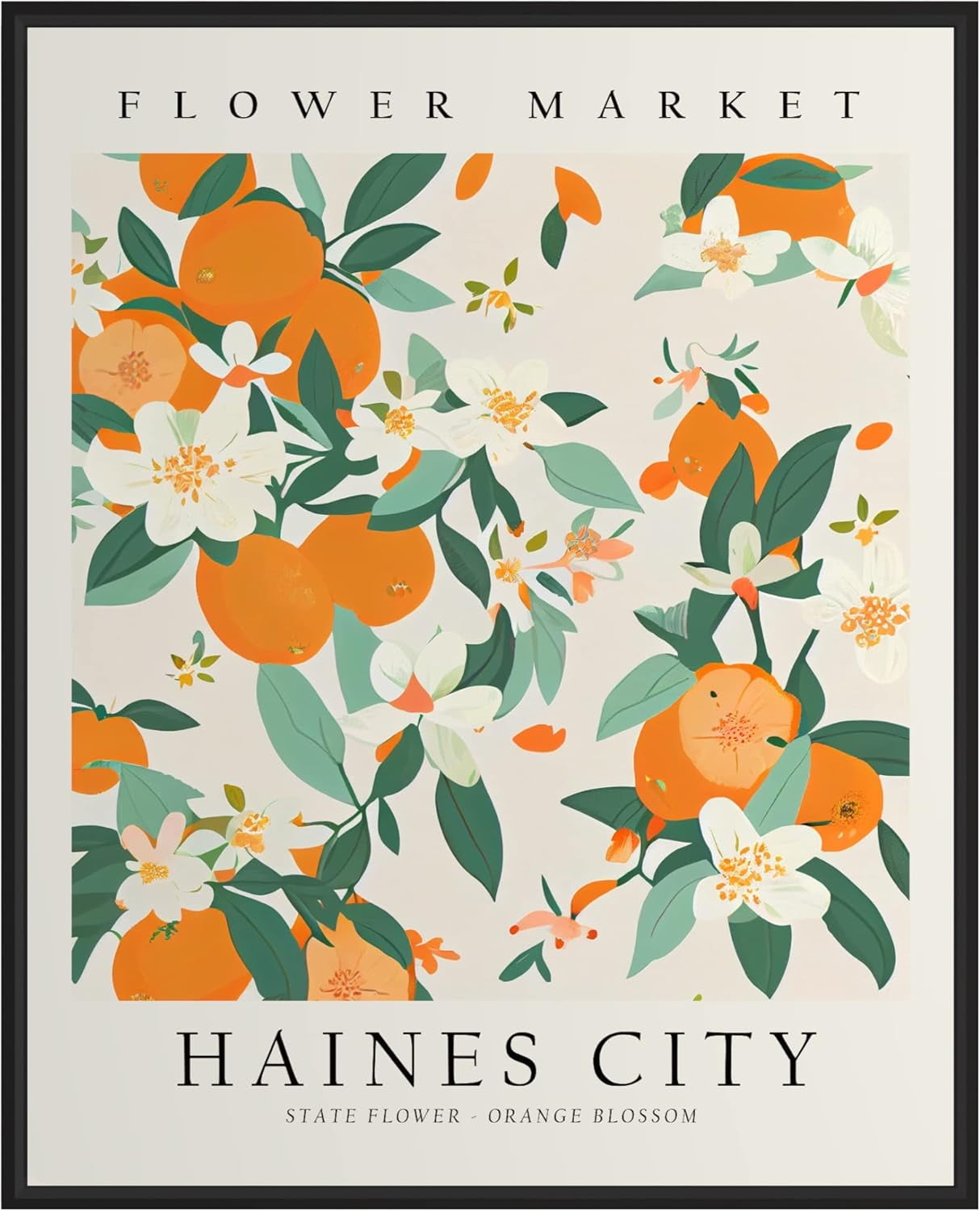 AVOI Haines City Florida Flower Market Poster Art Print, Florida City ...