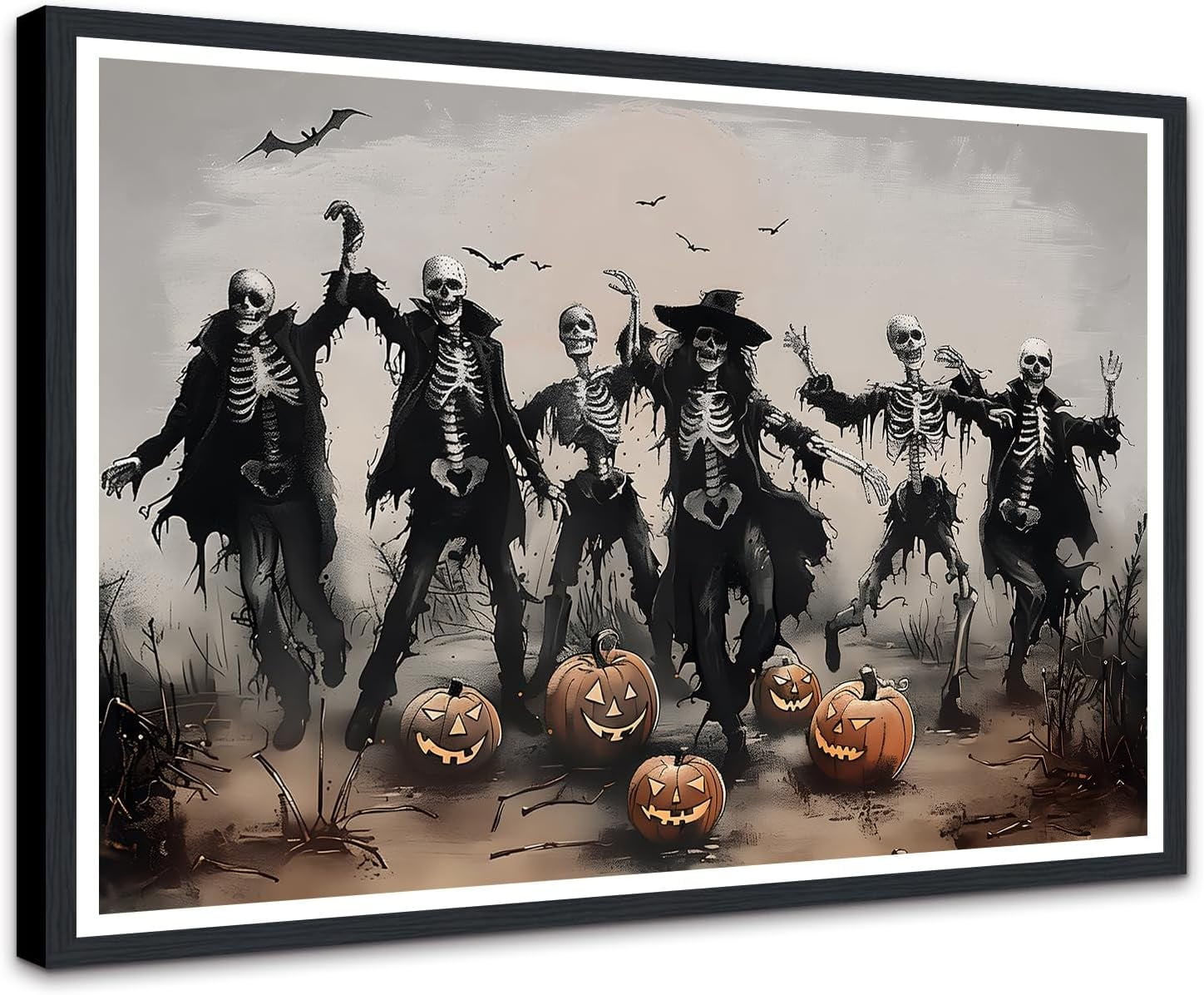 AVOI Halloween Dark Wall Art Dark Gothic Home Decor Creepy Dark ...