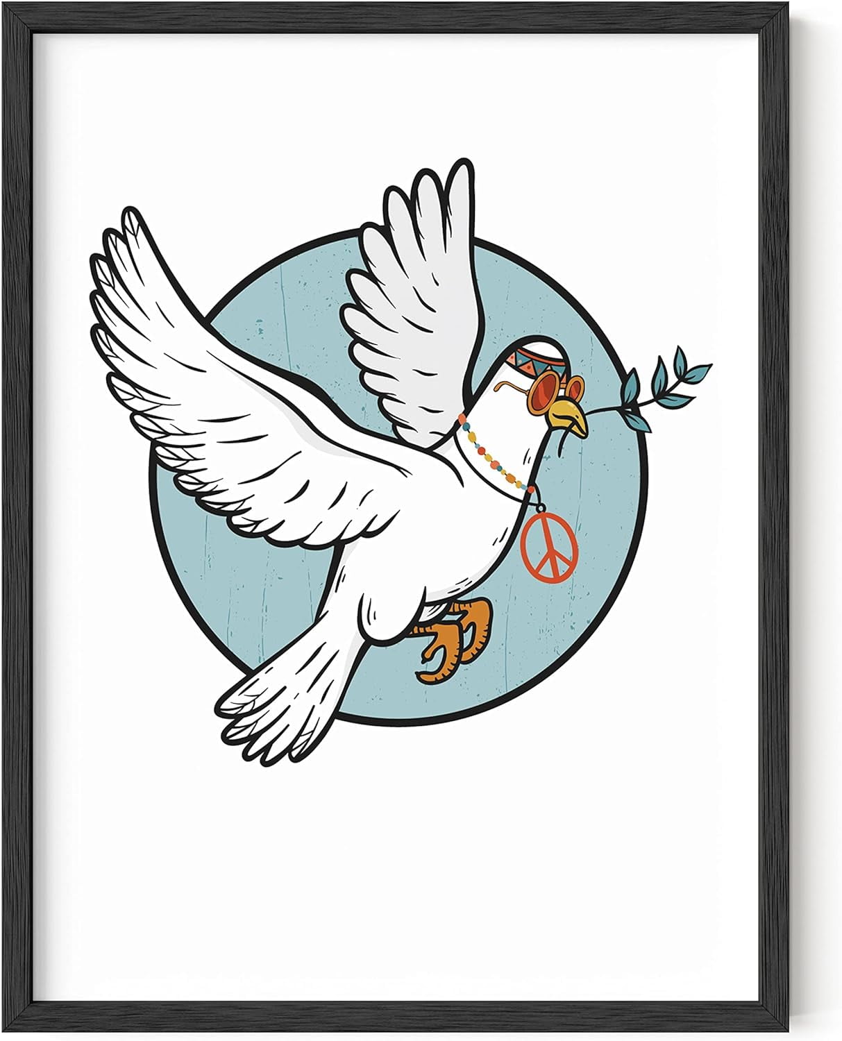 AVOI Haus and Hues Dove of Peace Hippie Posters for Bedroom-Dove Print ...
