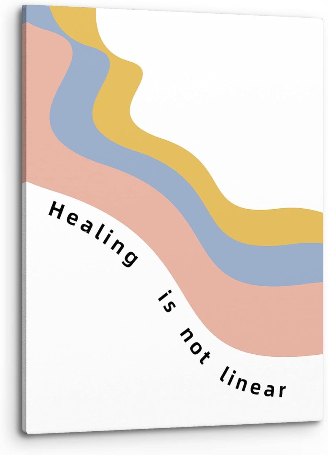 AVOI Healing Is Not Linear Wall Art,Mental Health Inspirational Quote ...