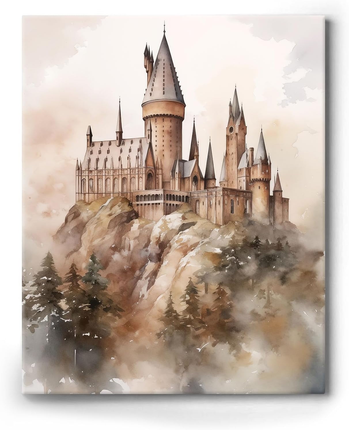 AVOI Hogwarts Canvas School of Witchcraft and Wizardry Wall Art, Magic ...