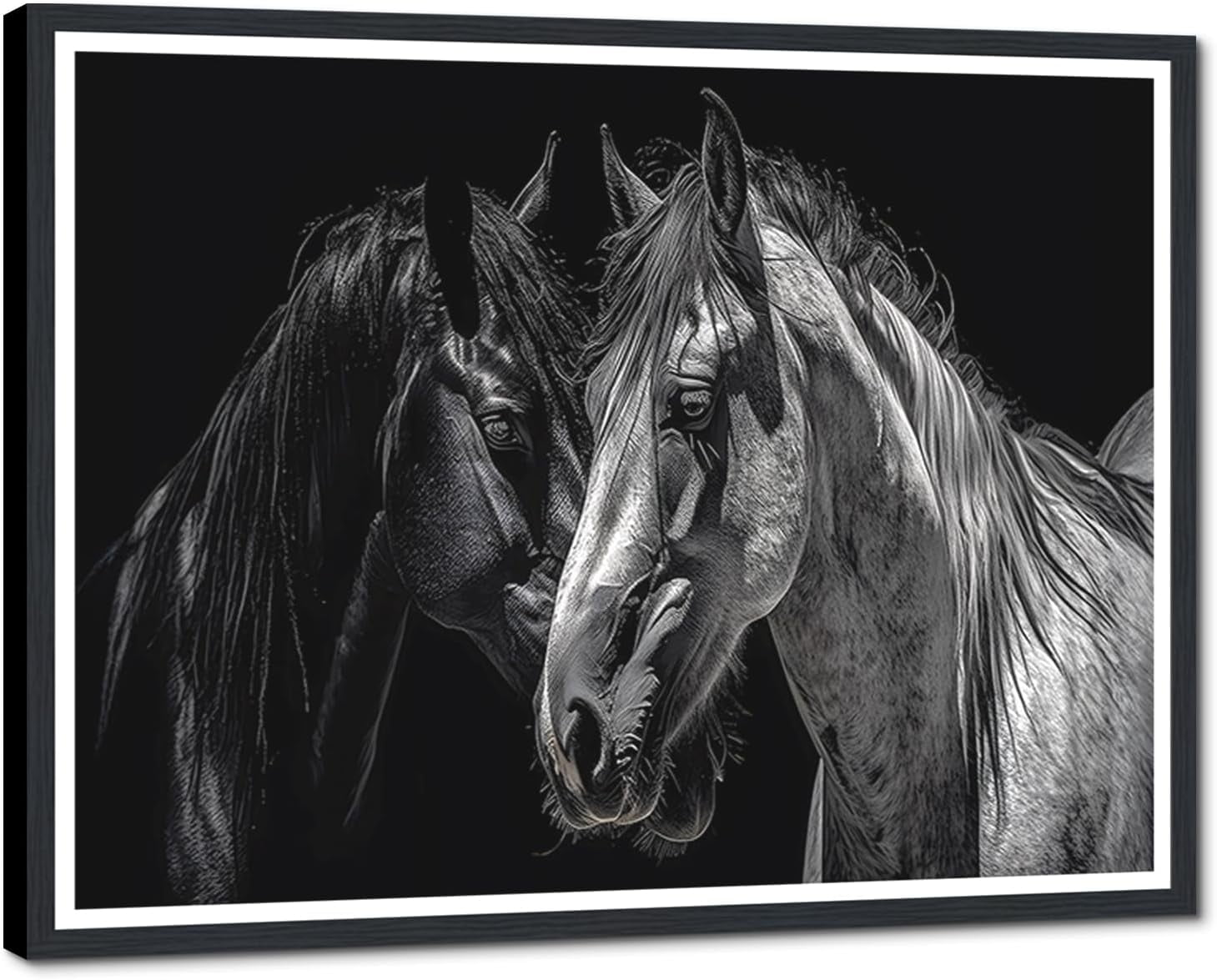 AVOI Horse Canvas Wall Art Horse Picture Wall Decor Animals Horse ...