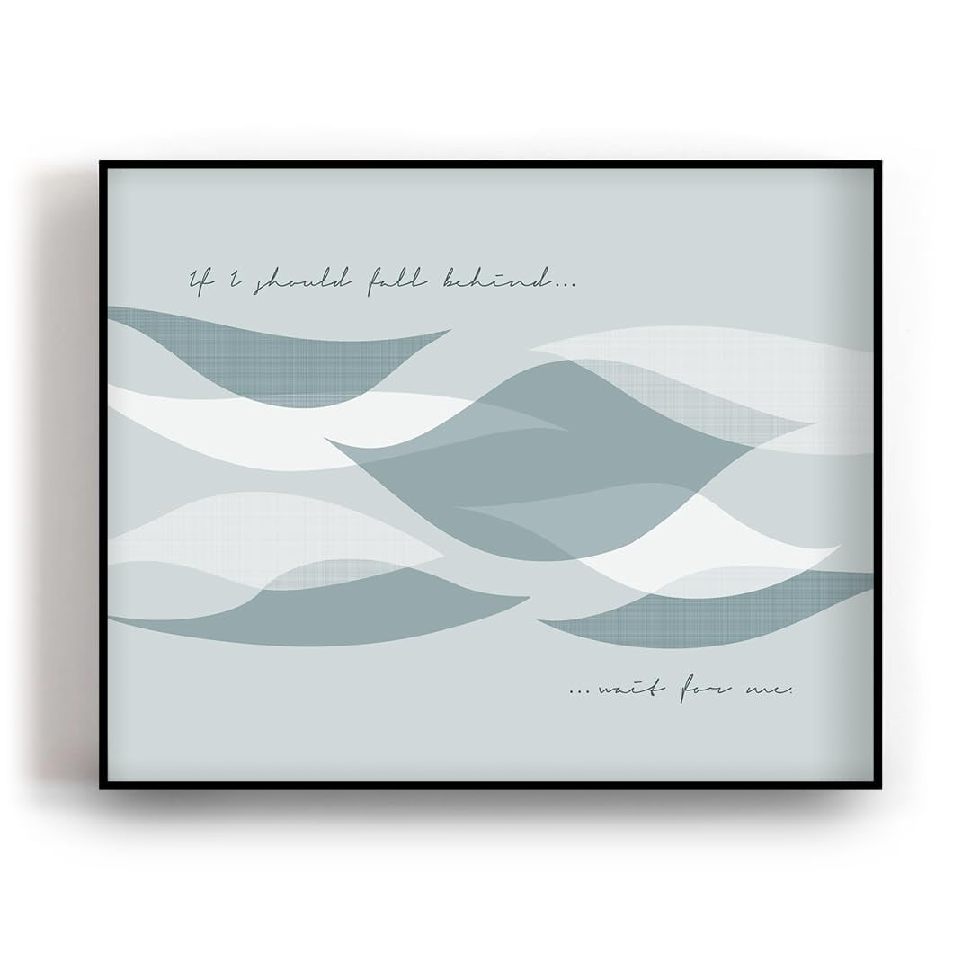 AVOI If I Should Fall Behind wall art print music poster song lyric ...
