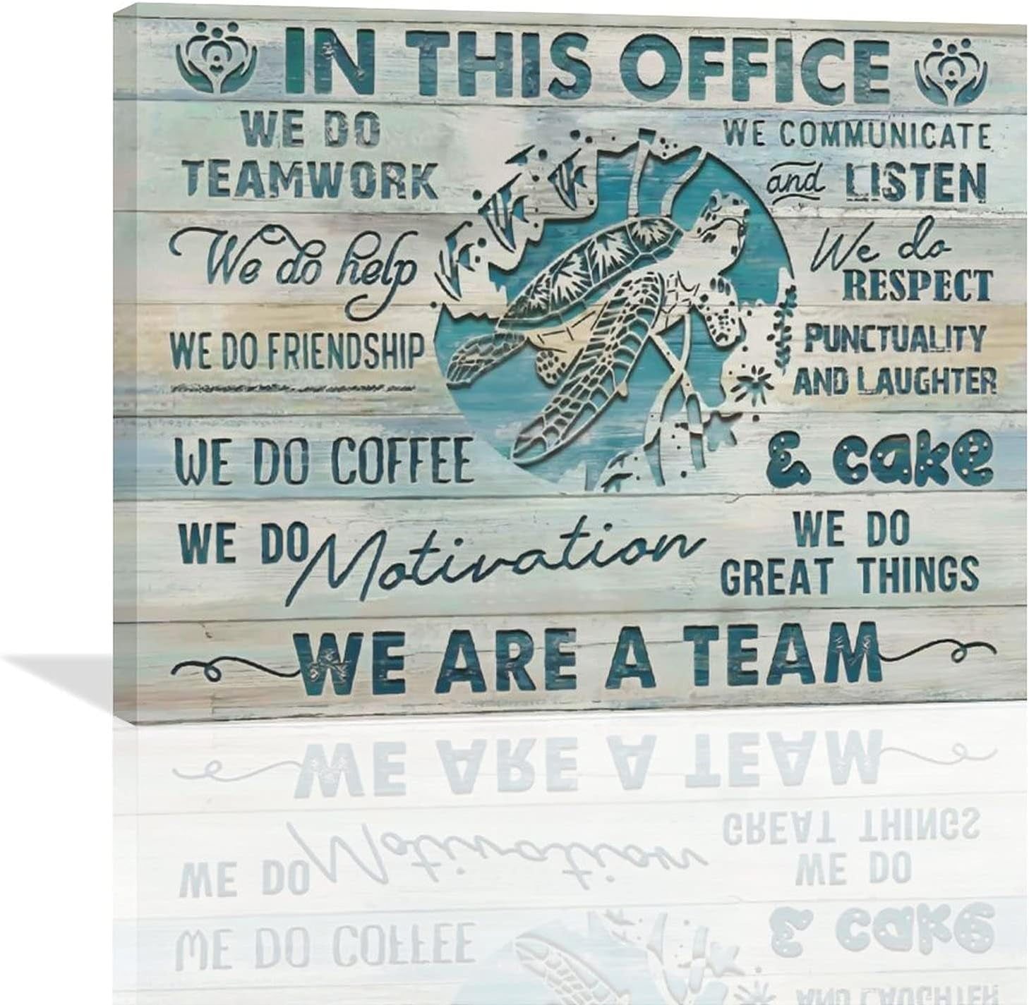 AVOI In This Office Canvas Wall Art Teamwork Motivational Wall Art for ...