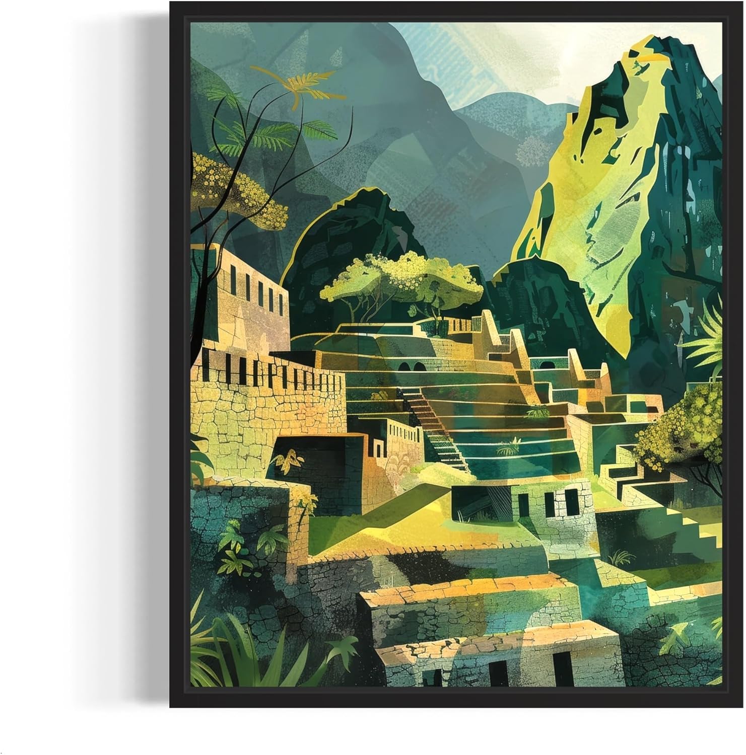 AVOI Incan Ancient Ruins Poster Art Print Wall Art Poster Decor ...