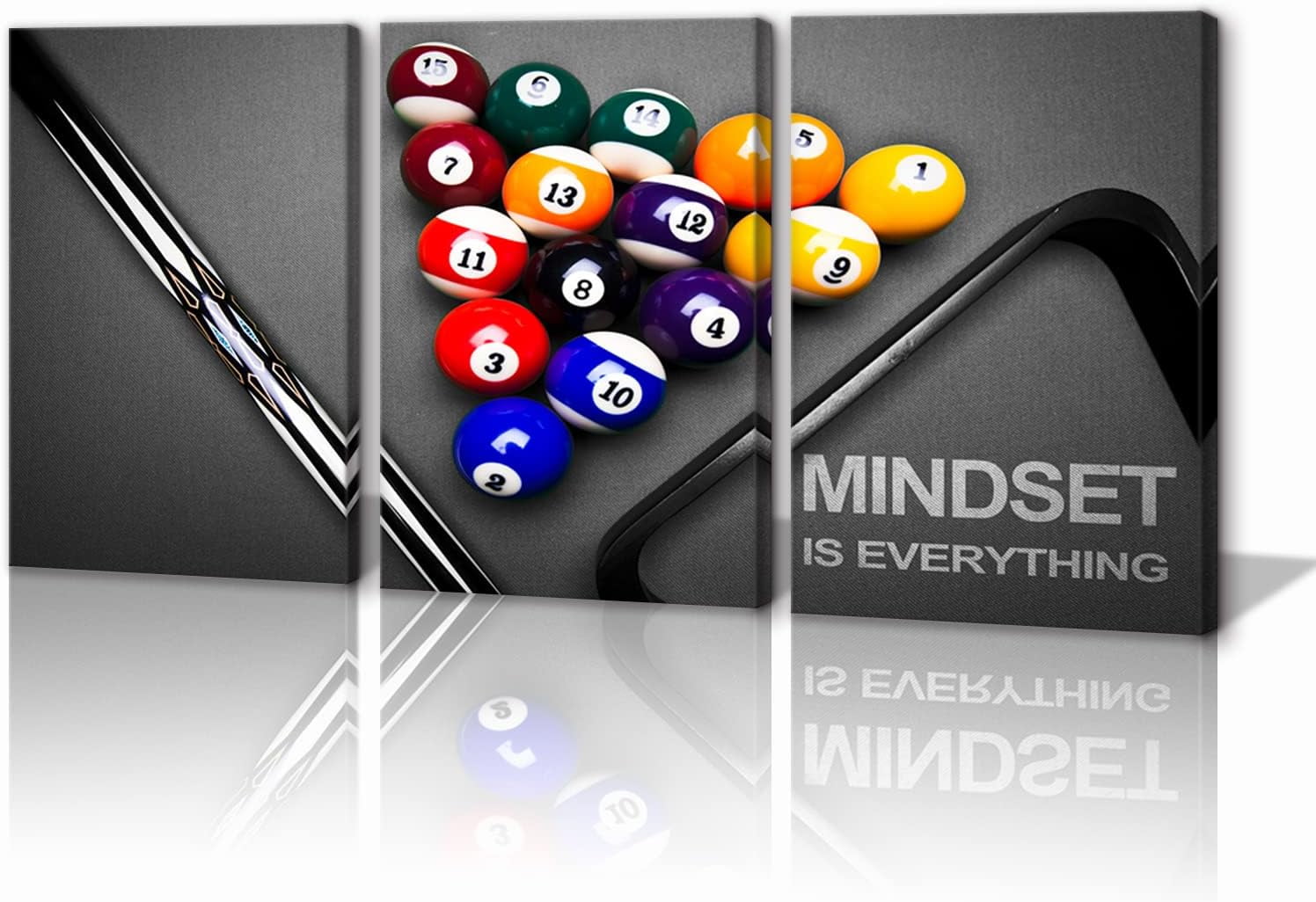 AVOI Inspirational Billiard Balls Canvas Wall Art Billiard Wall Art ...