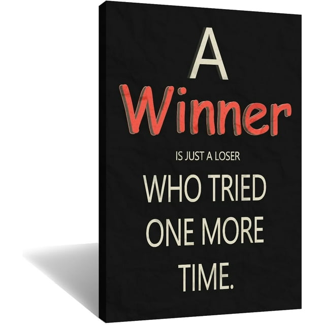 AVOI Inspirational Canvas Wall Art Home Decor Winner Motivational ...