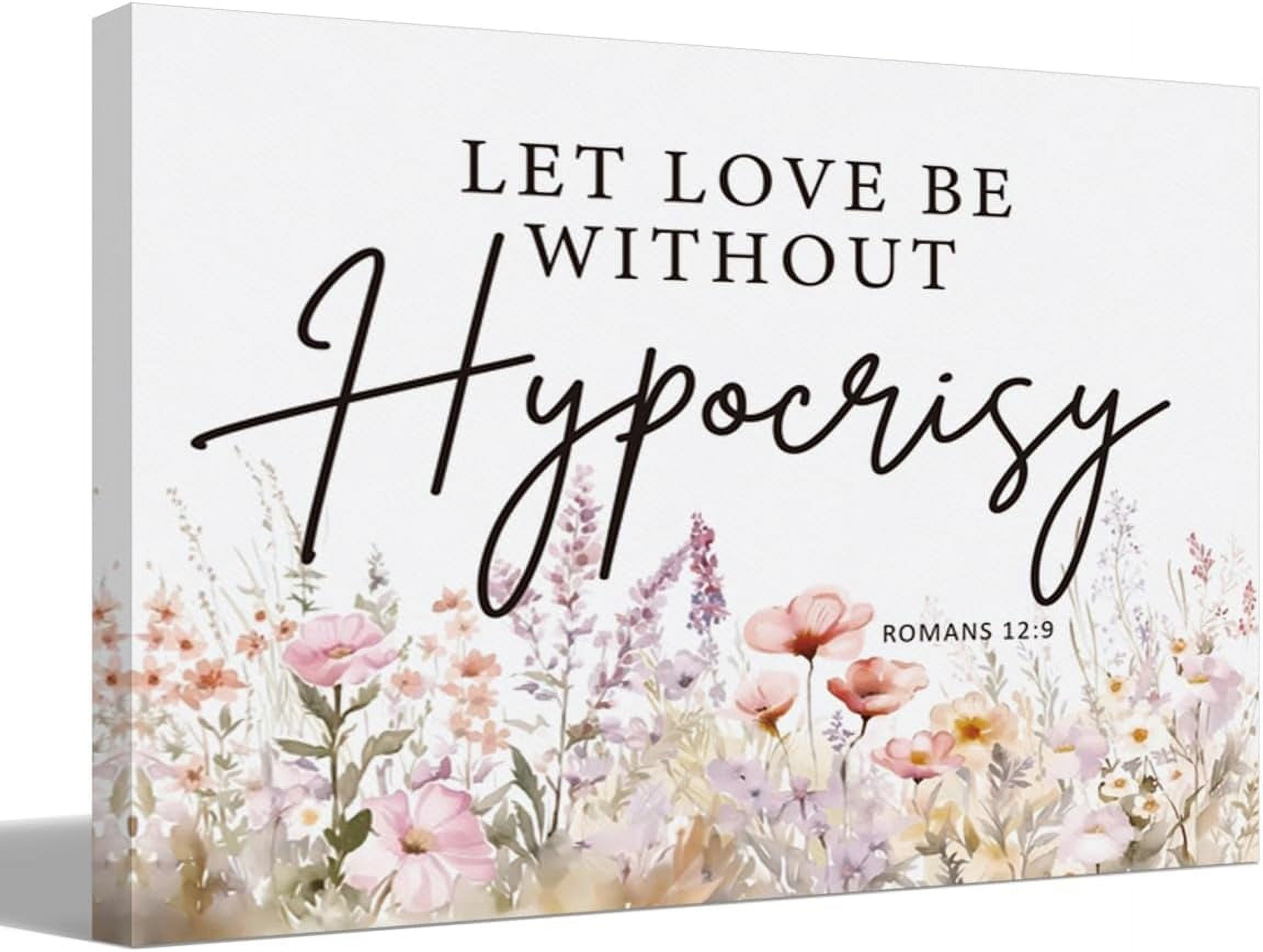 AVOI Inspirational Christian Wall Art, Wildflowers Bible Verse Canvas ...