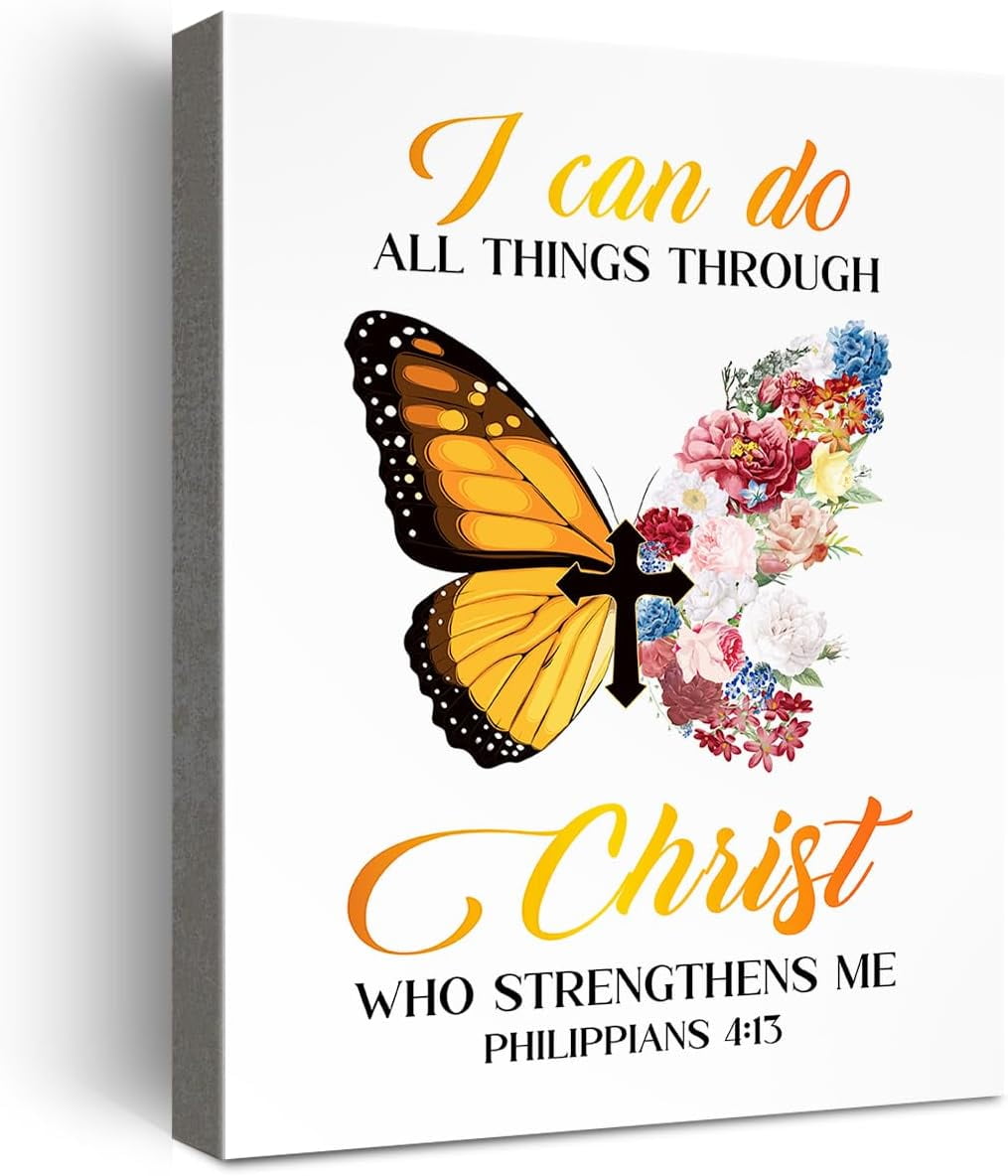 AVOI Inspirational Christian Wall Decor,I Can Do All Things Through ...